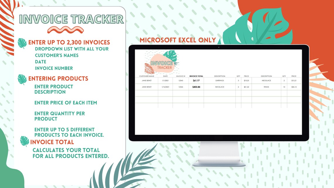 Printable Invoice Small Business 2021 Digital Planner - Etsy