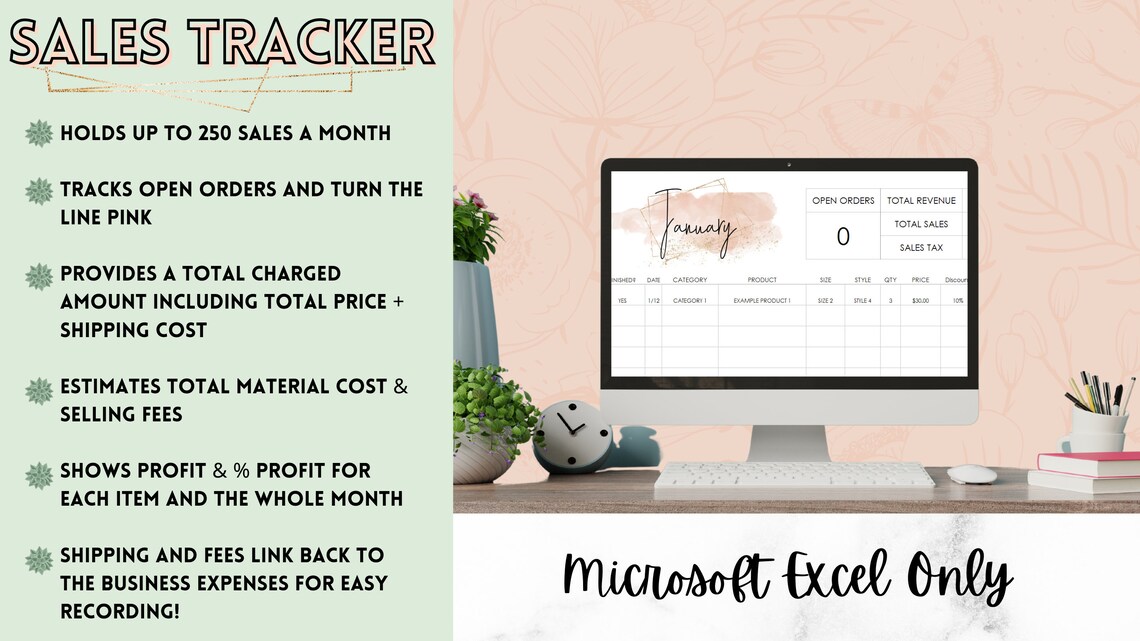 Digital Business Planner Expense Tracker Etsy Small Business | Etsy