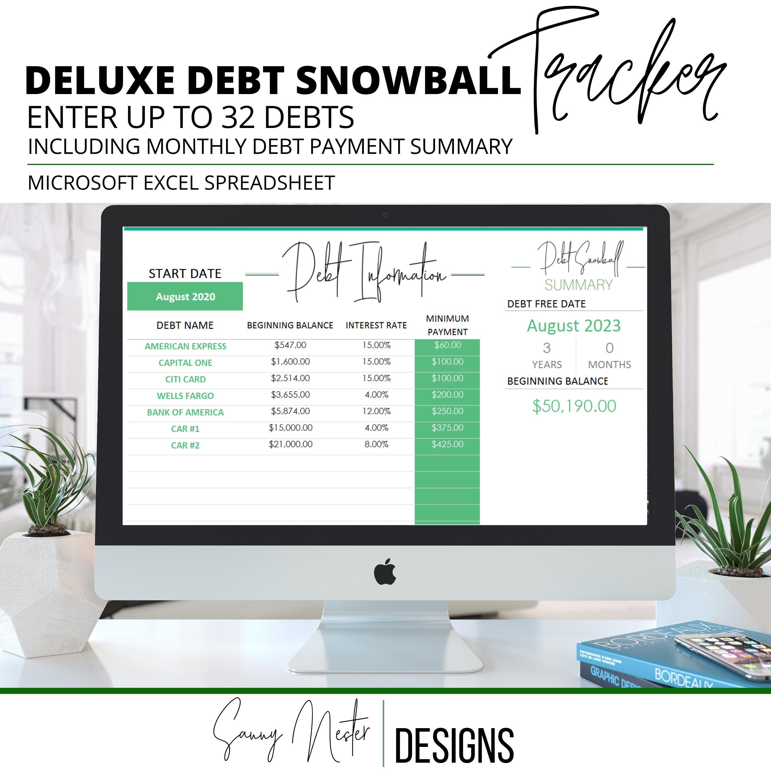 Debt Snowball Excel | Dave Ramsey | Excel Credit Card | Credit Card ...