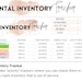 Inventory System, Small Business, Digital Planner, Excel Template ...
