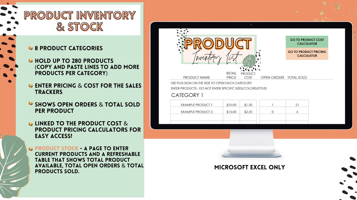 Small Business Planner Digital Etsy Excel Template Financial - Etsy