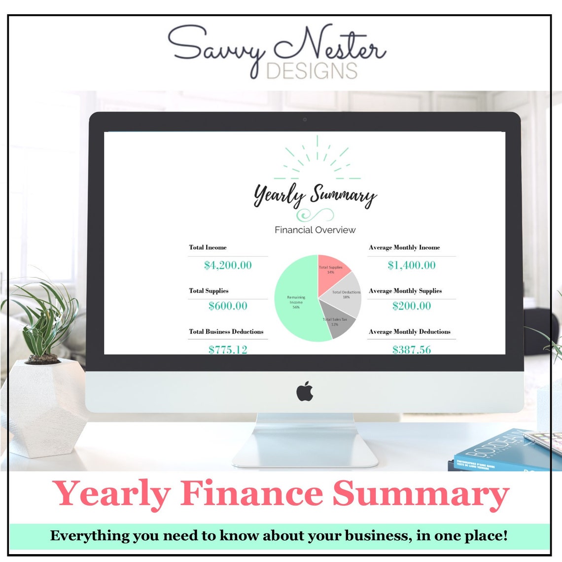 Small Business Planner Expense Tracker Home Business | Etsy