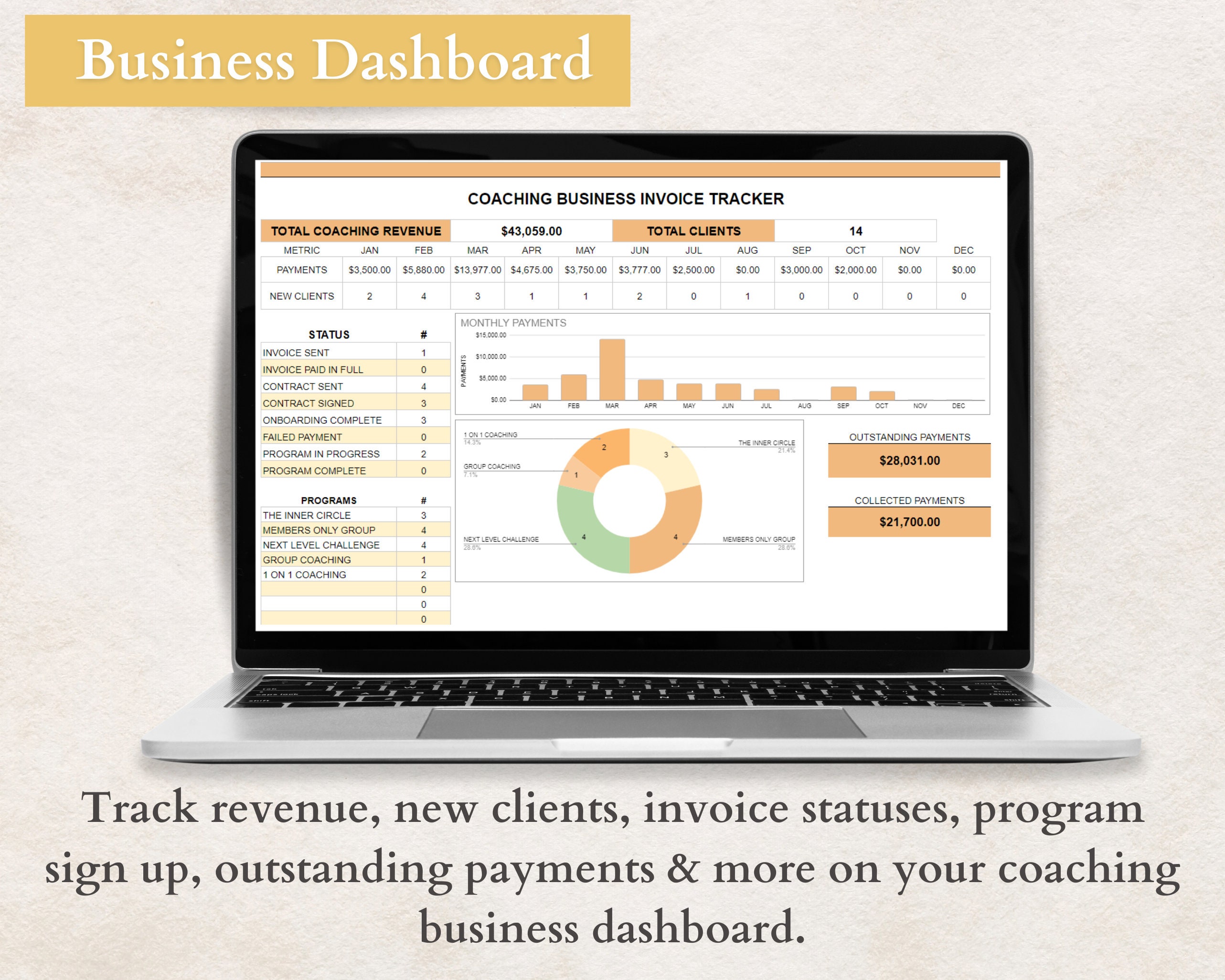 Small Business Expense Tracker Income & Sales Business - Etsy