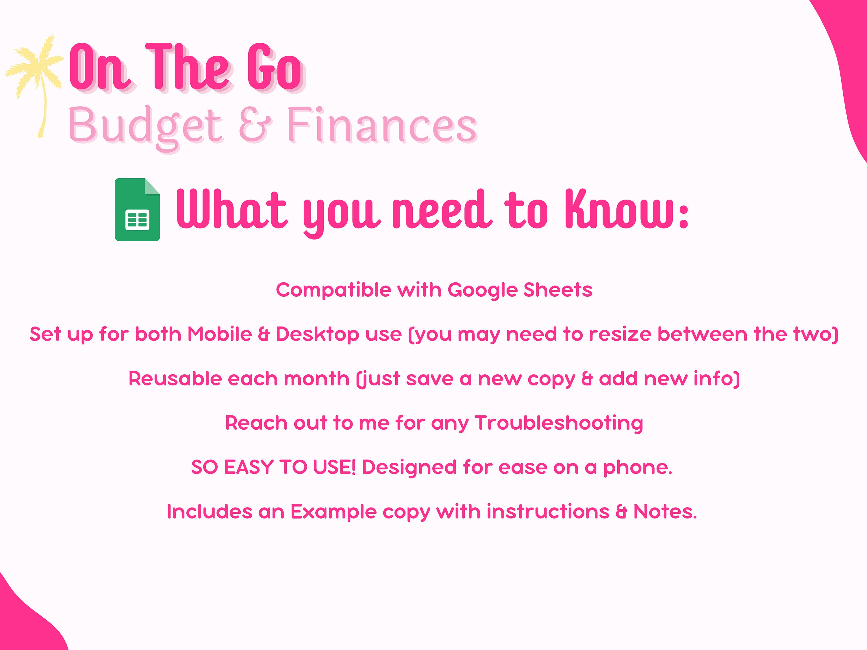 Digital Budget Planner: Google Sheets, Expense Tracker, Financial ...