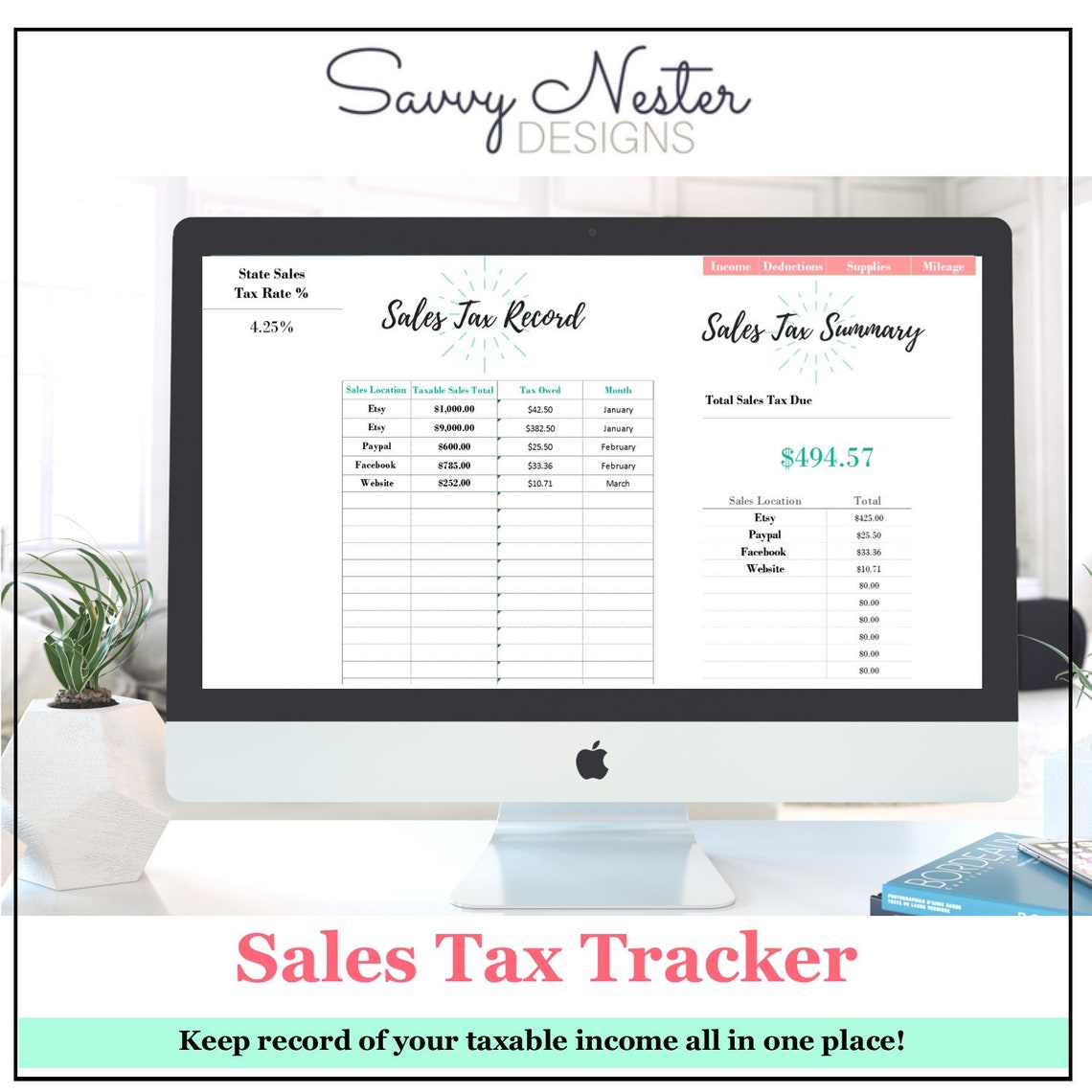 Small Business Planner Expense Tracker Home Business | Etsy