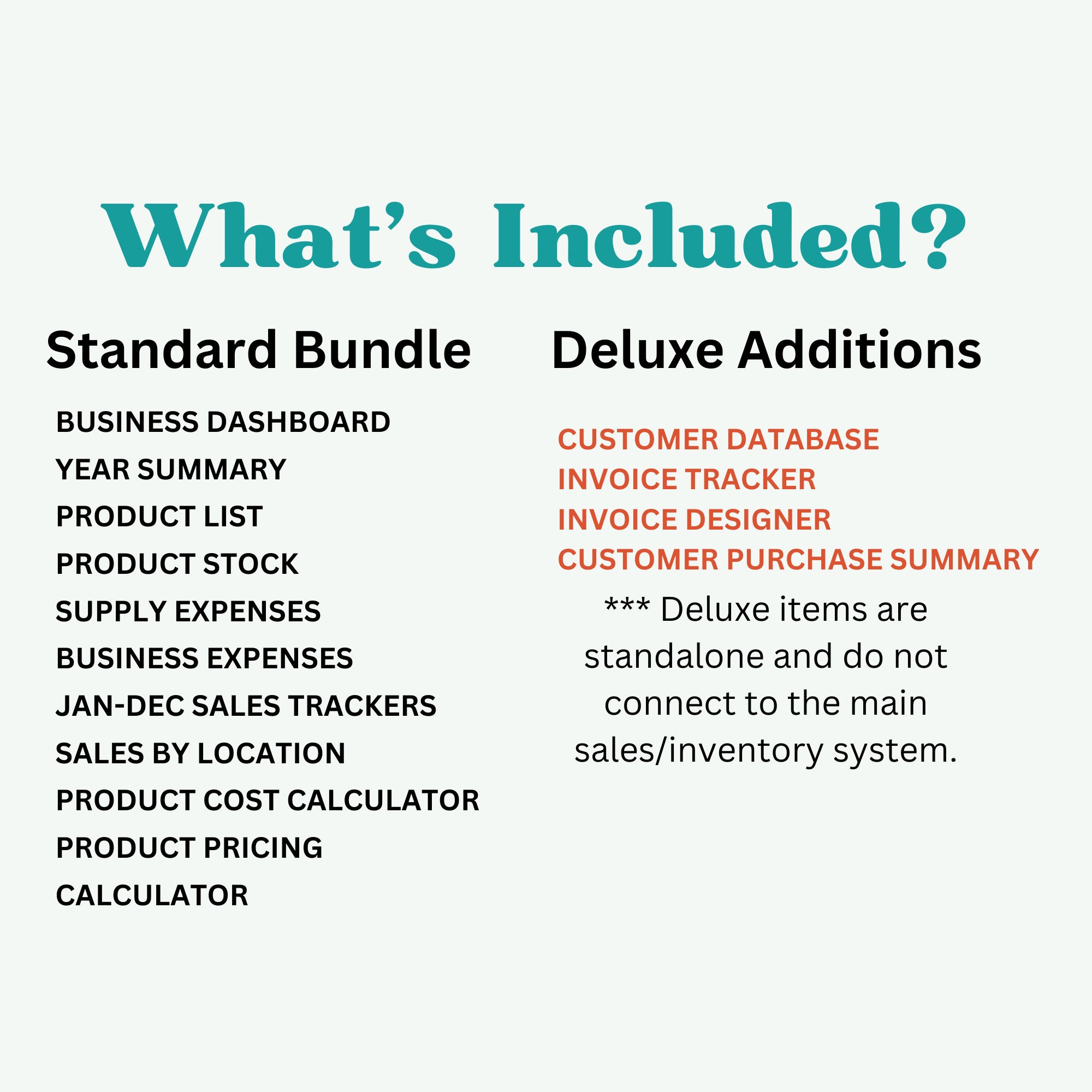 Small Business Spreadsheet Bundle, Inventory Management Tracker ...