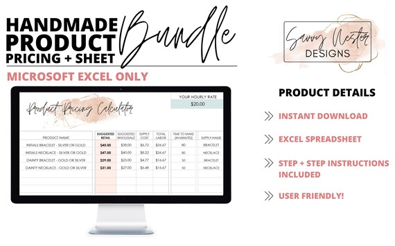 Pricing Guide Small Business Pricing Calculator Business | Etsy