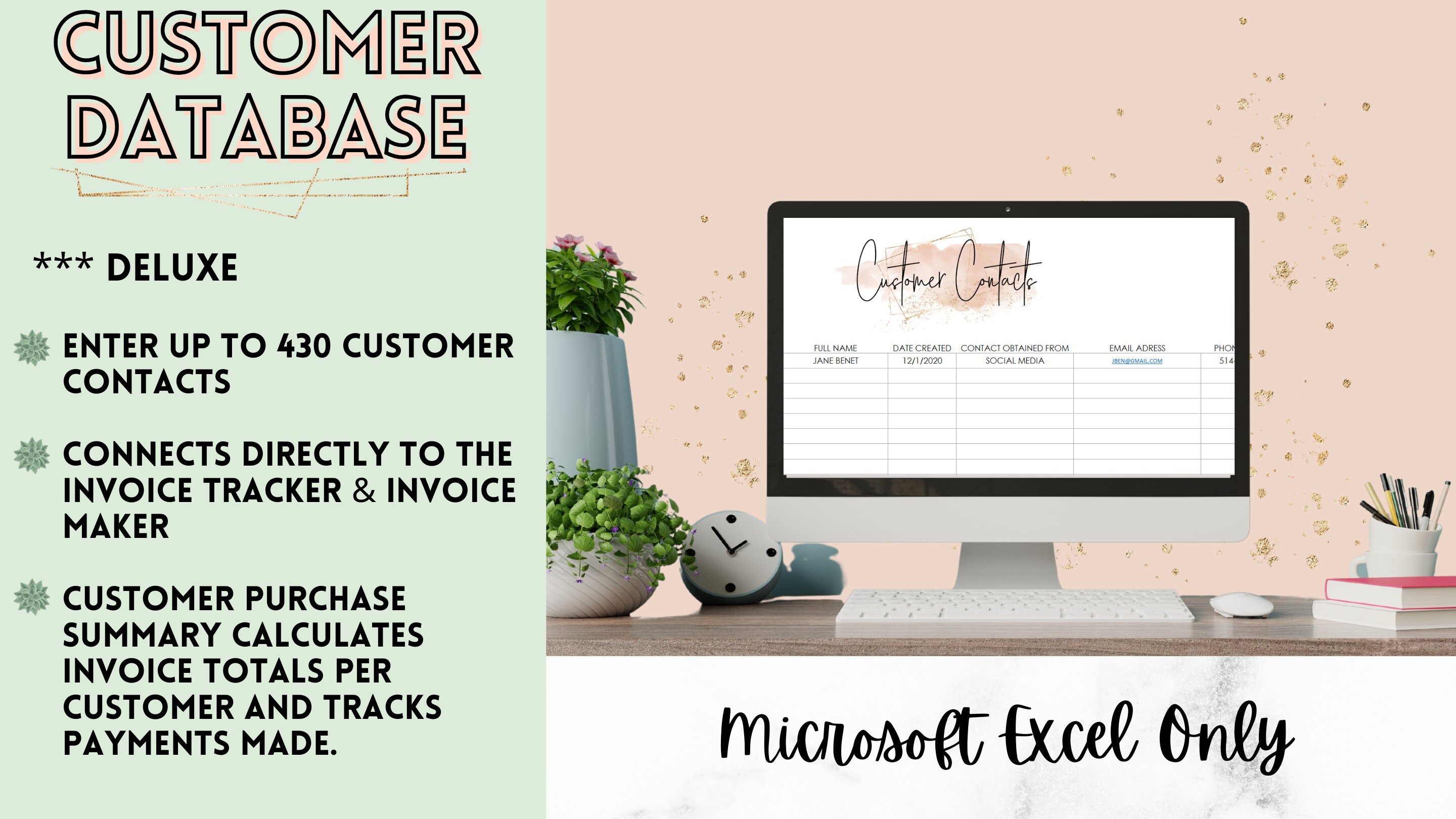Digital Business Planner Expense Tracker Etsy Small Business Excel ...