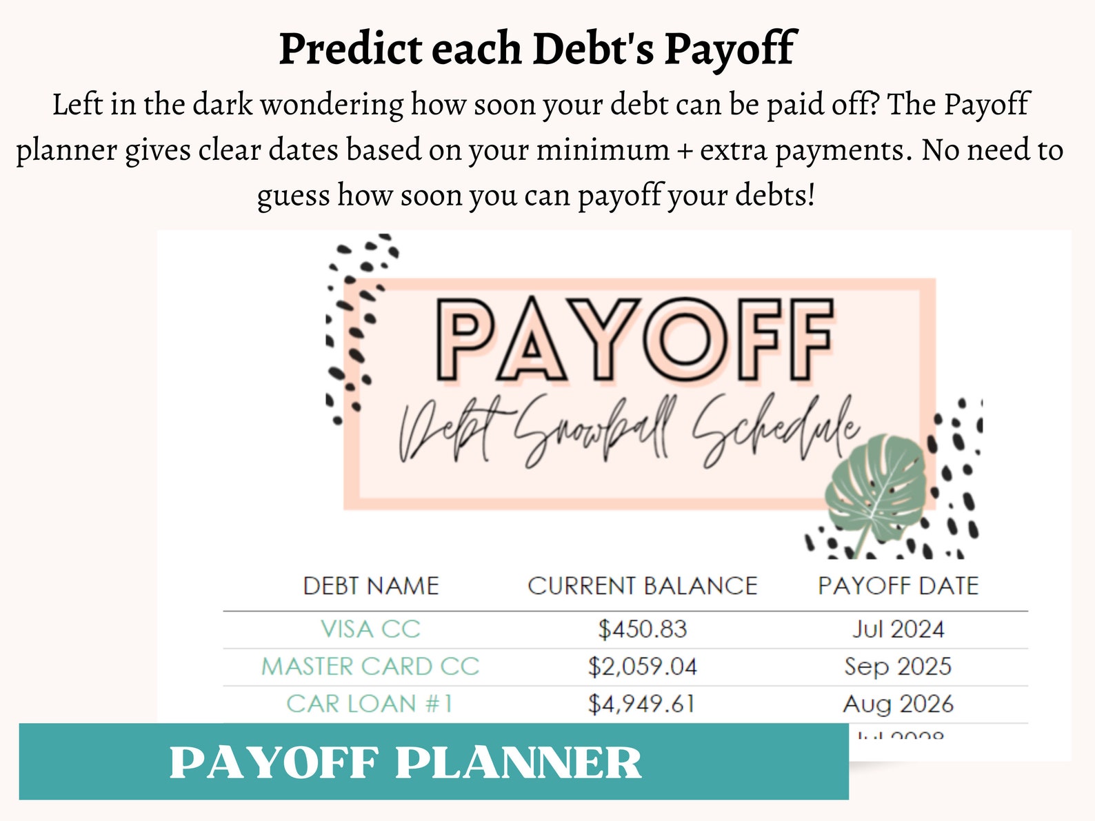 Debt Snowball Excel Template Crush Credit Card Debt With Debt Avalanche ...