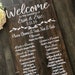 Wedding Program Sign | Bridal Party Sign | Alternative Wedding Program ...