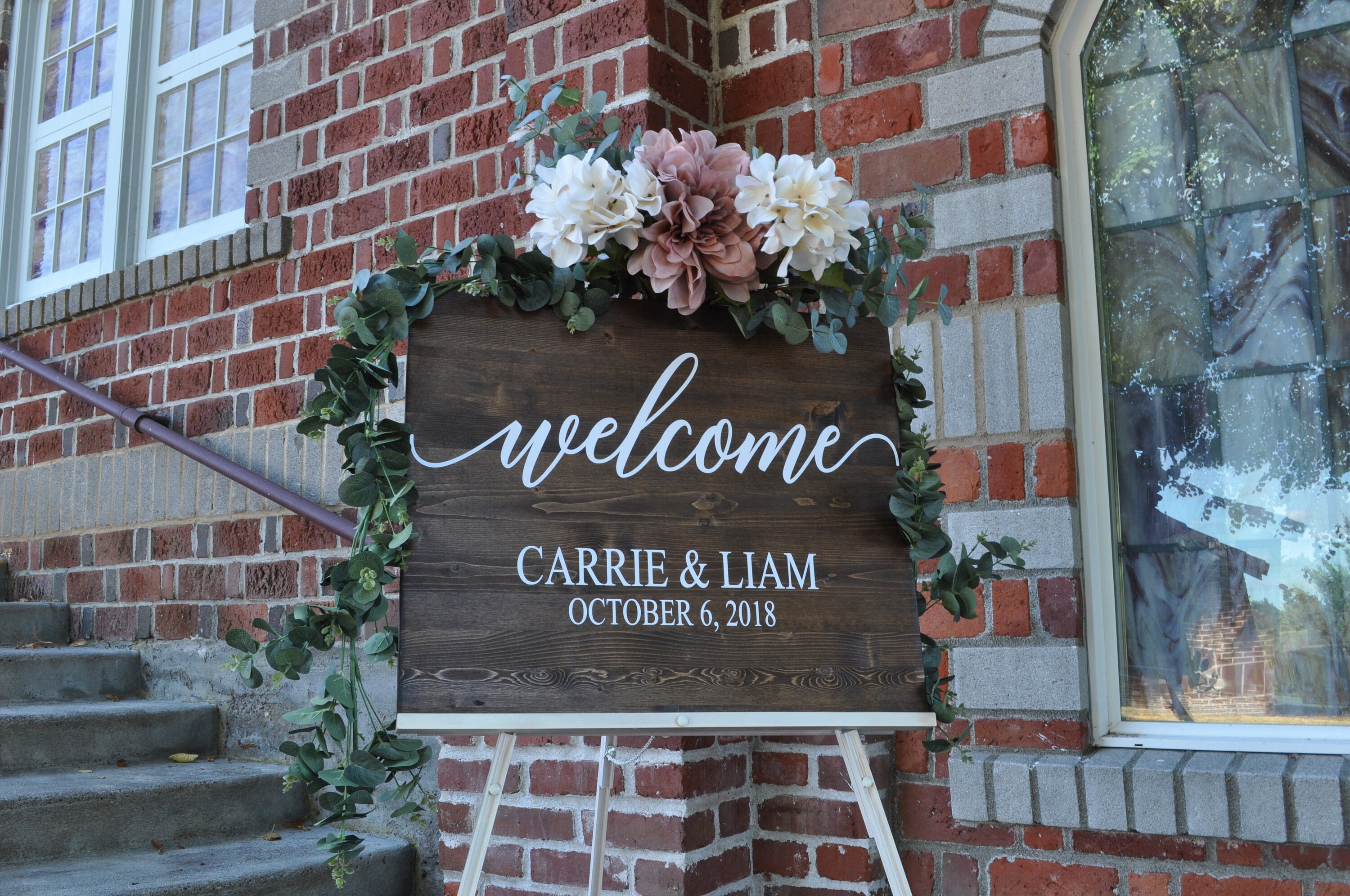 Wedding Welcome Sign | Wedding Entrance Sign | Rustic Wedding Decor ...
