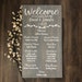 Wedding Program Sign Bridal Party Sign Alternative Wedding - Etsy