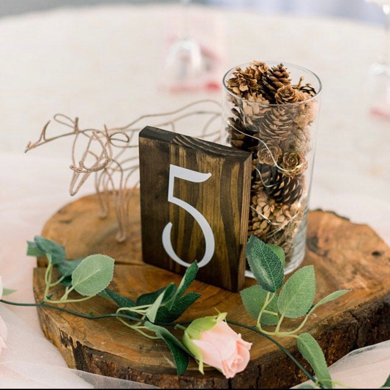Rustic Table Numbers - Etsy