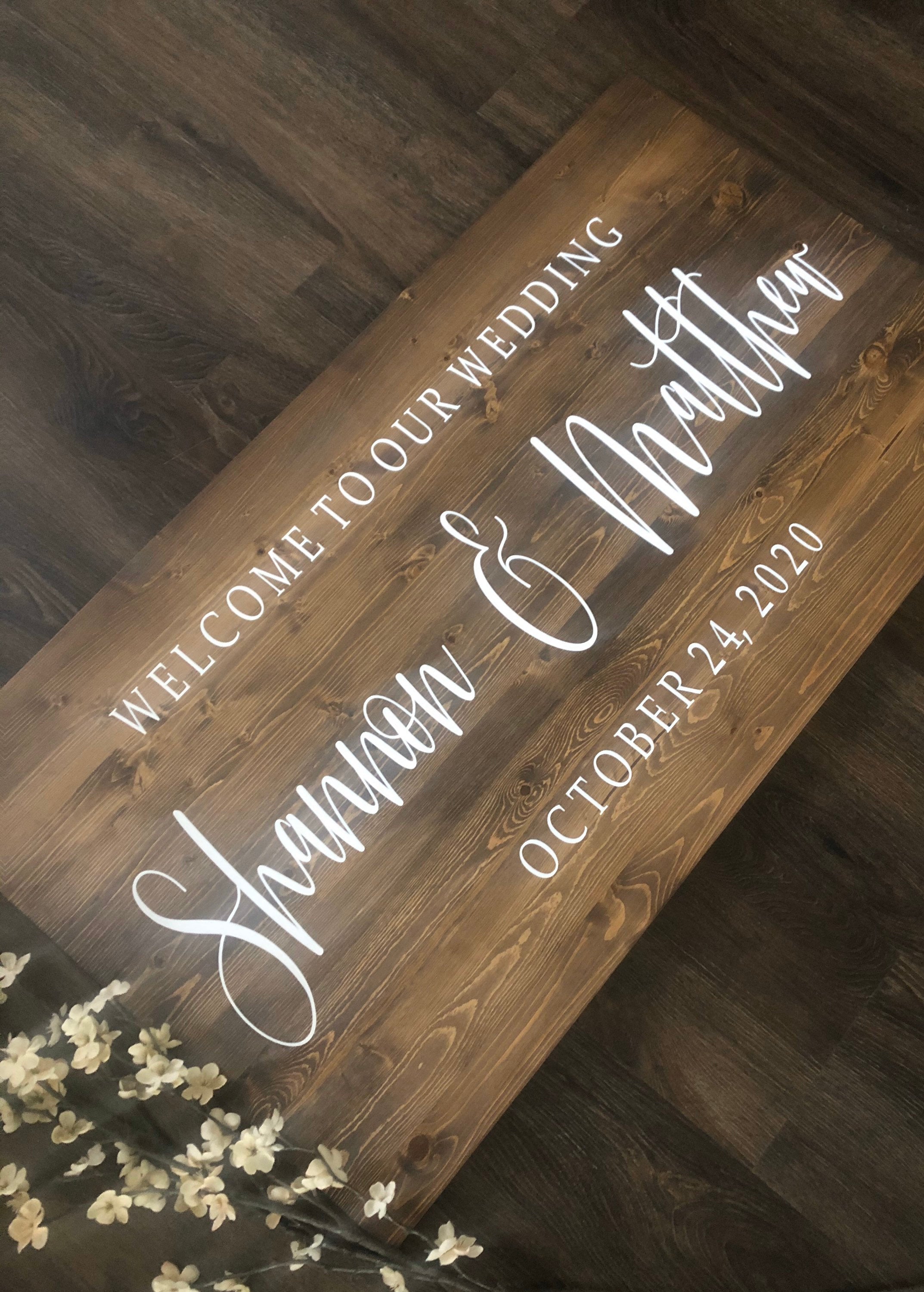 Wedding Welcome Sign | Wedding Entrance Sign | Rustic Wedding Decor ...