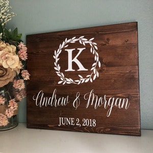 Wedding Welcome Sign Wedding Entrance Sign Laurel Wreath - Etsy