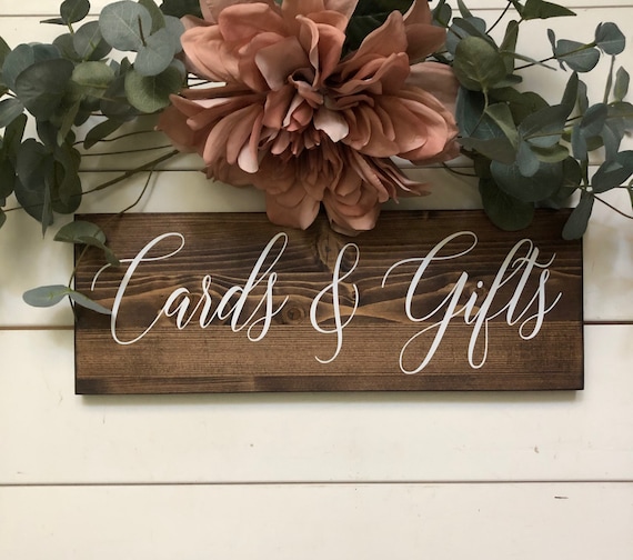 Cards and Gifts Wedding Sign Custom Wedding Sign Cards Sign | Etsy