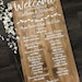 Wedding Program Sign Bridal Party Sign Alternative Wedding - Etsy