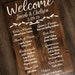 Wedding Program Sign Bridal Party Sign Alternative Wedding - Etsy