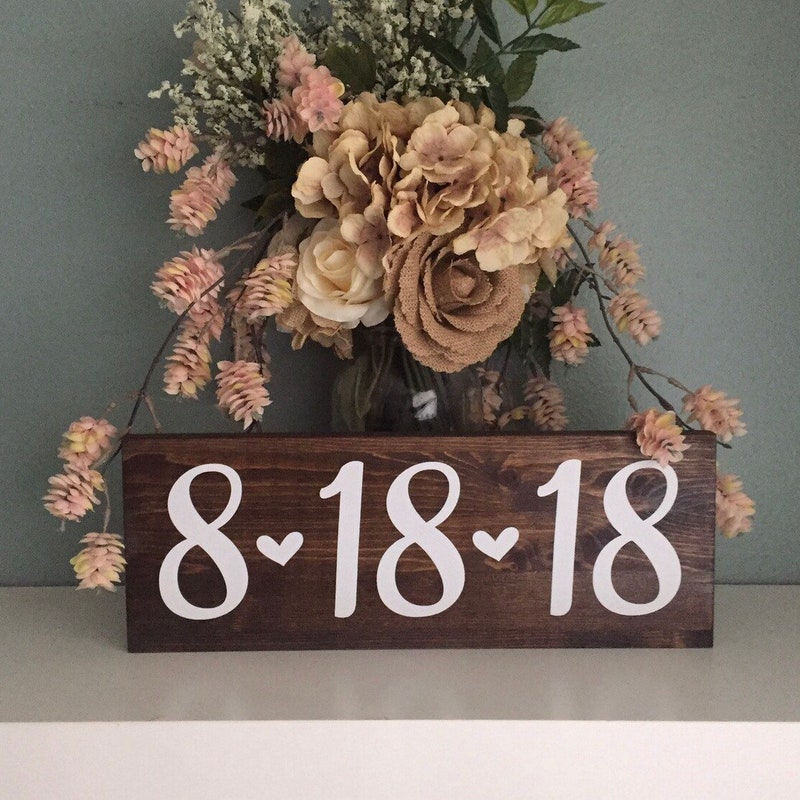 Wedding Date Sign - Etsy