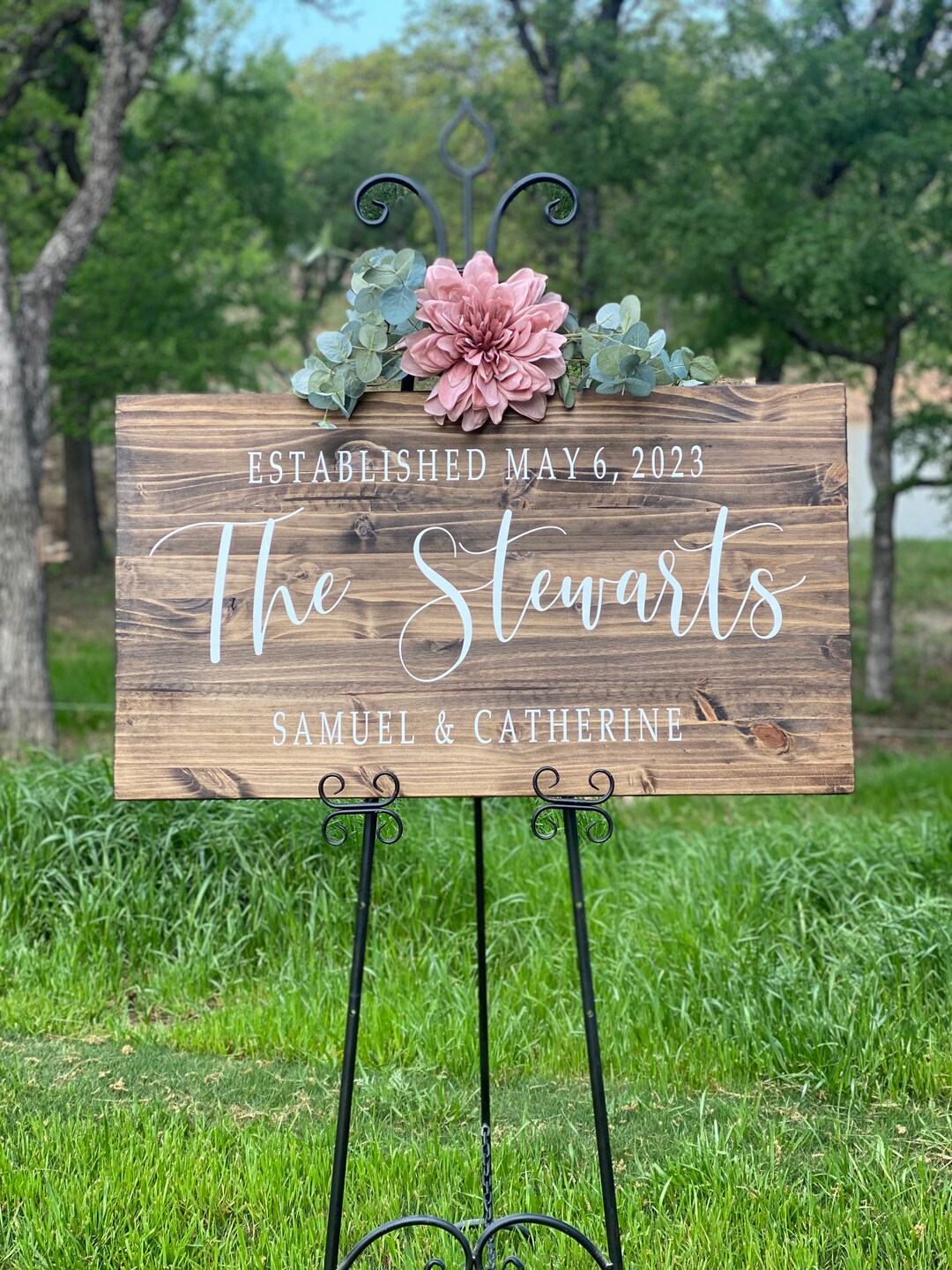 Wedding Welcome Sign | Wedding Entrance Sign | Rustic Wedding Decor ...