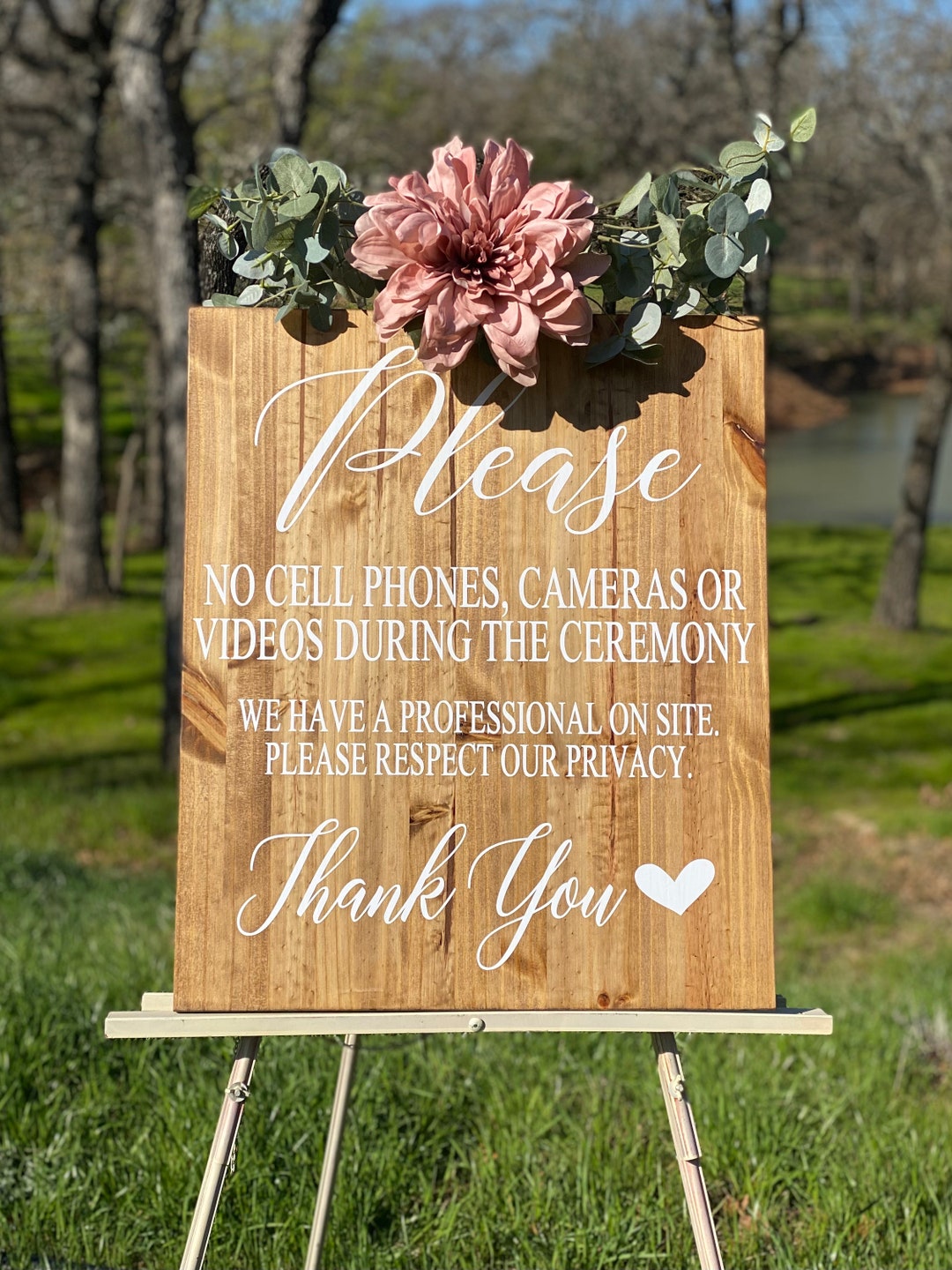 Unplugged Ceremony, No Cameras or Phones, Unplugged Wedding Sign ...