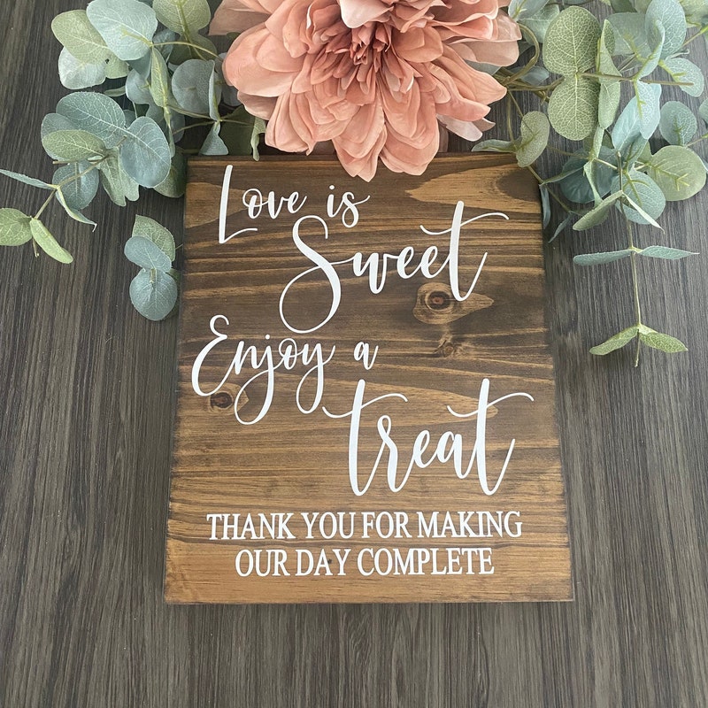 Love Table Wood Sign - Etsy