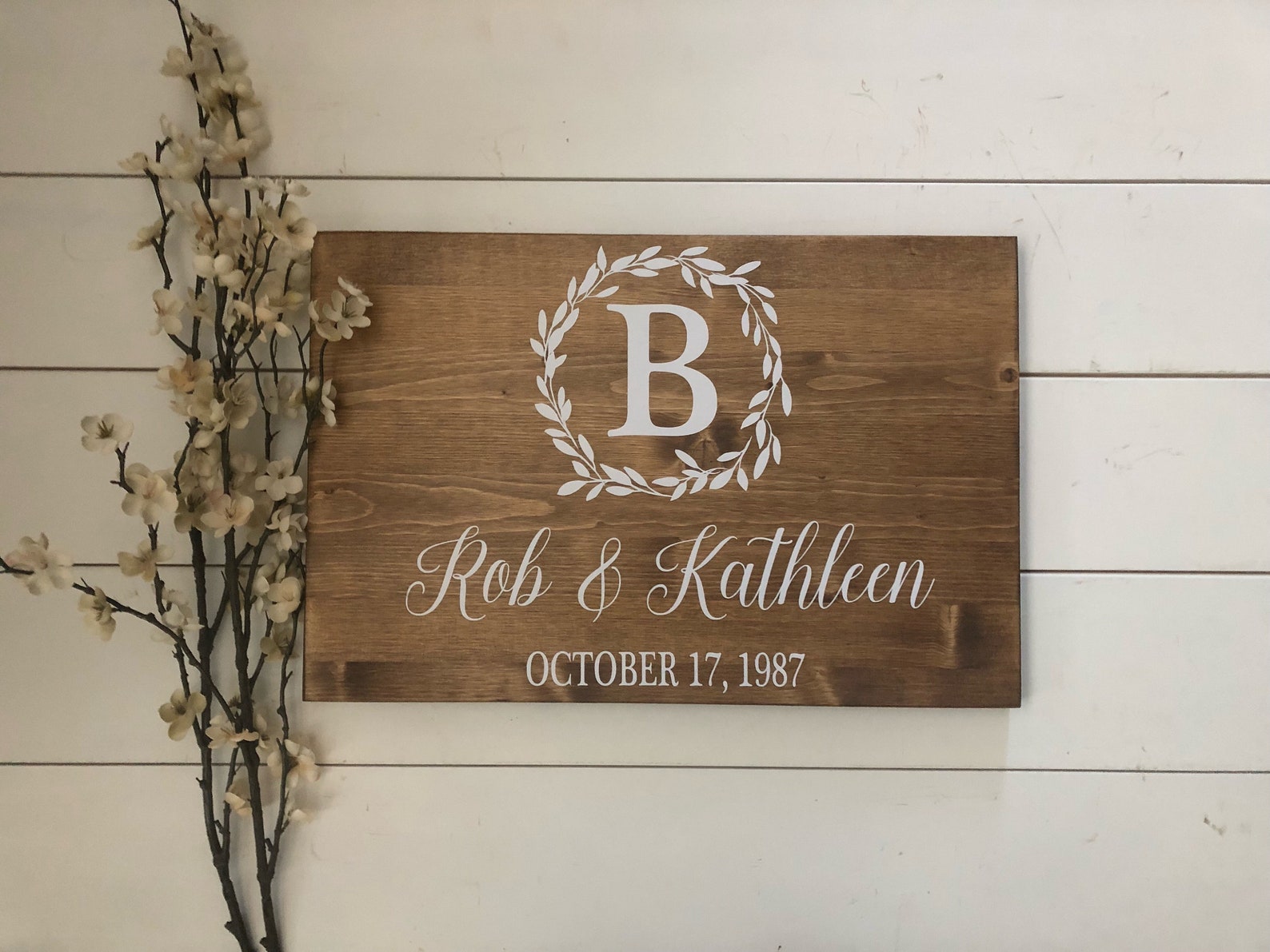 Wedding Welcome Sign Wedding Entrance Sign Laurel Wreath - Etsy