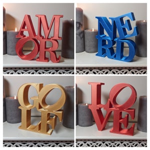 CUSTOM Trophy | Any 4 Letter Word | You Choose Word and Color | Event ...