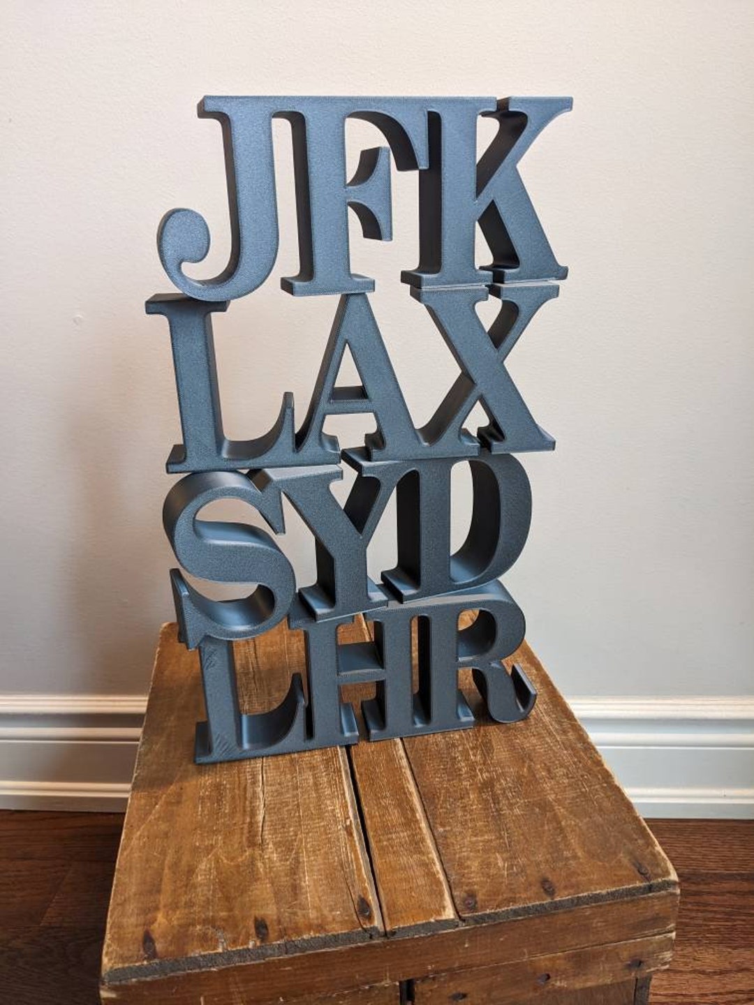 IATA Airport 3 Letter Code Sign Chose Any Airport Custom - Etsy