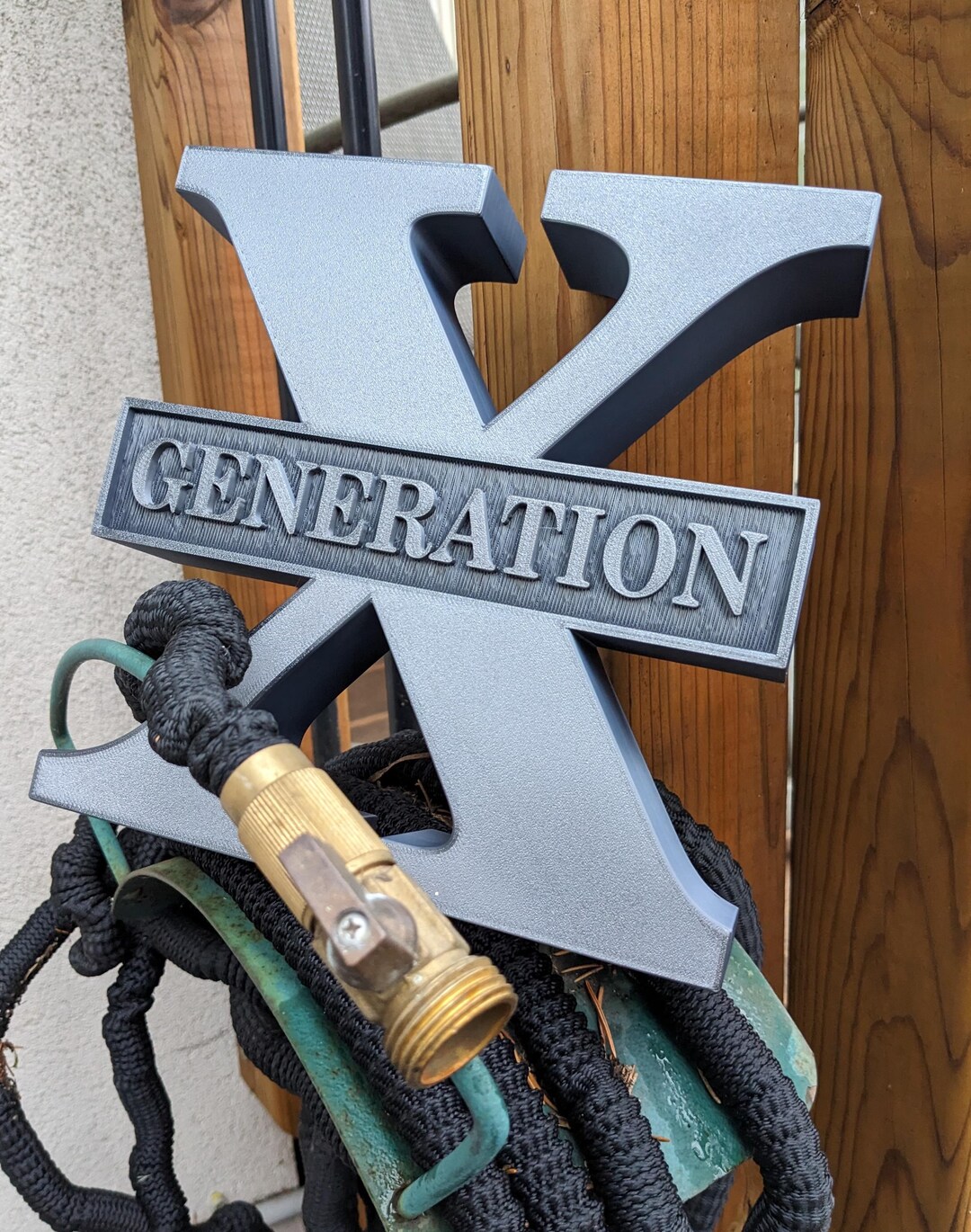 Gen X Sign: 3D Printed Pop Art Decor - Etsy