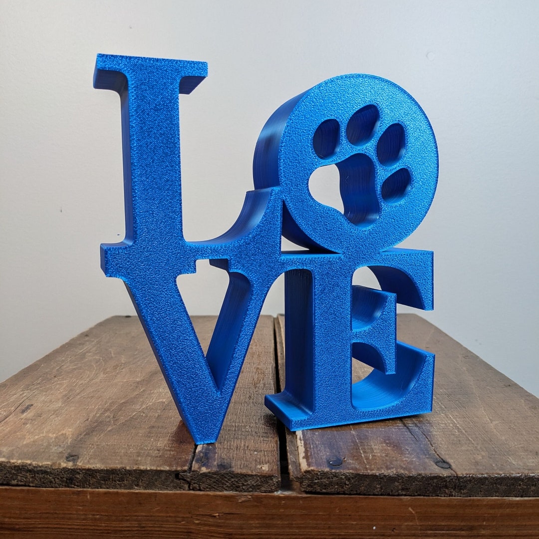 NEW LOVE Paw Print Sign | Custom Pet Love Sign | Best Friend | Rainbow ...