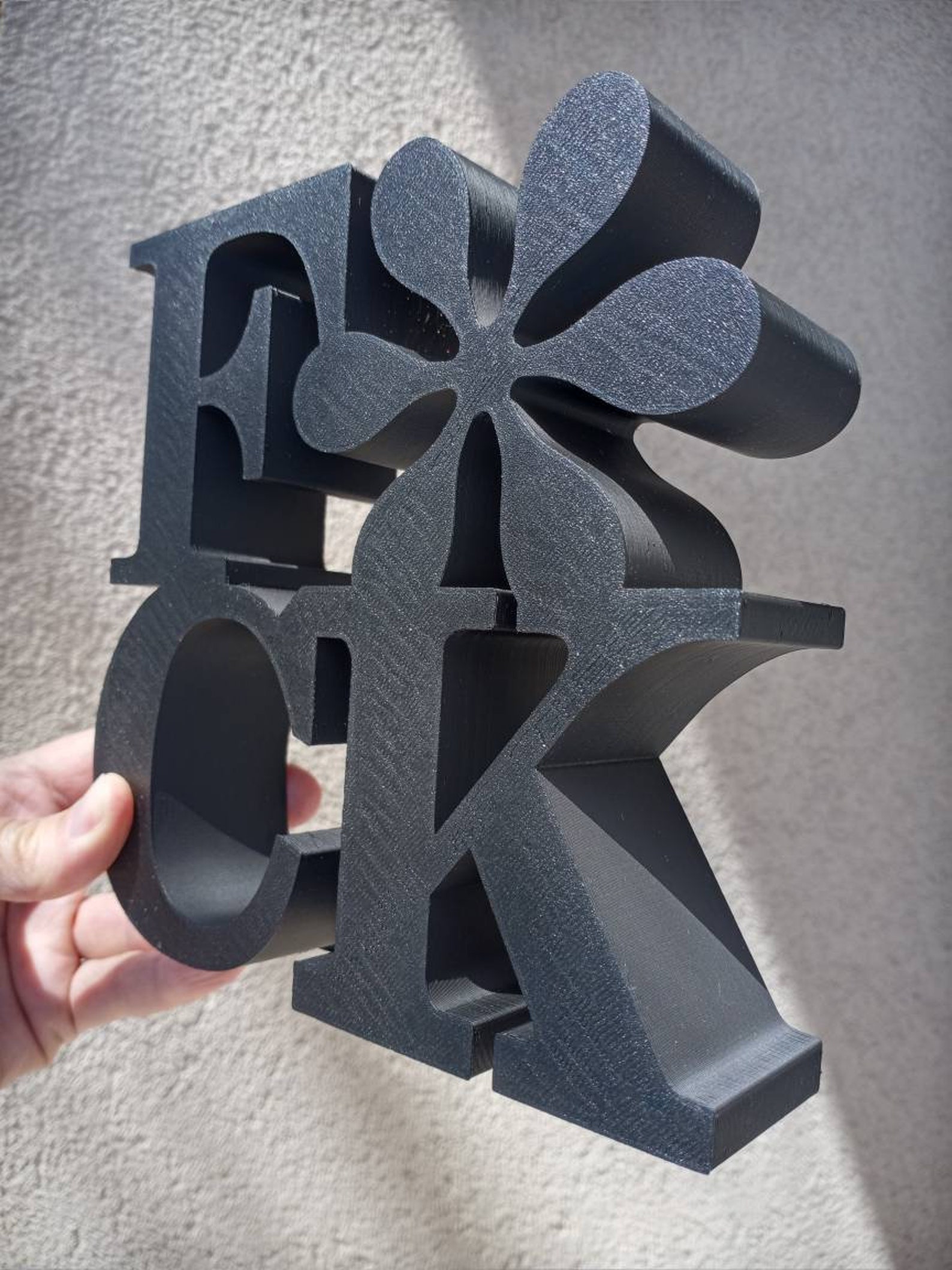 CUSTOM Sign Choose Any 4 Letter Word Size and Color 3D - Etsy