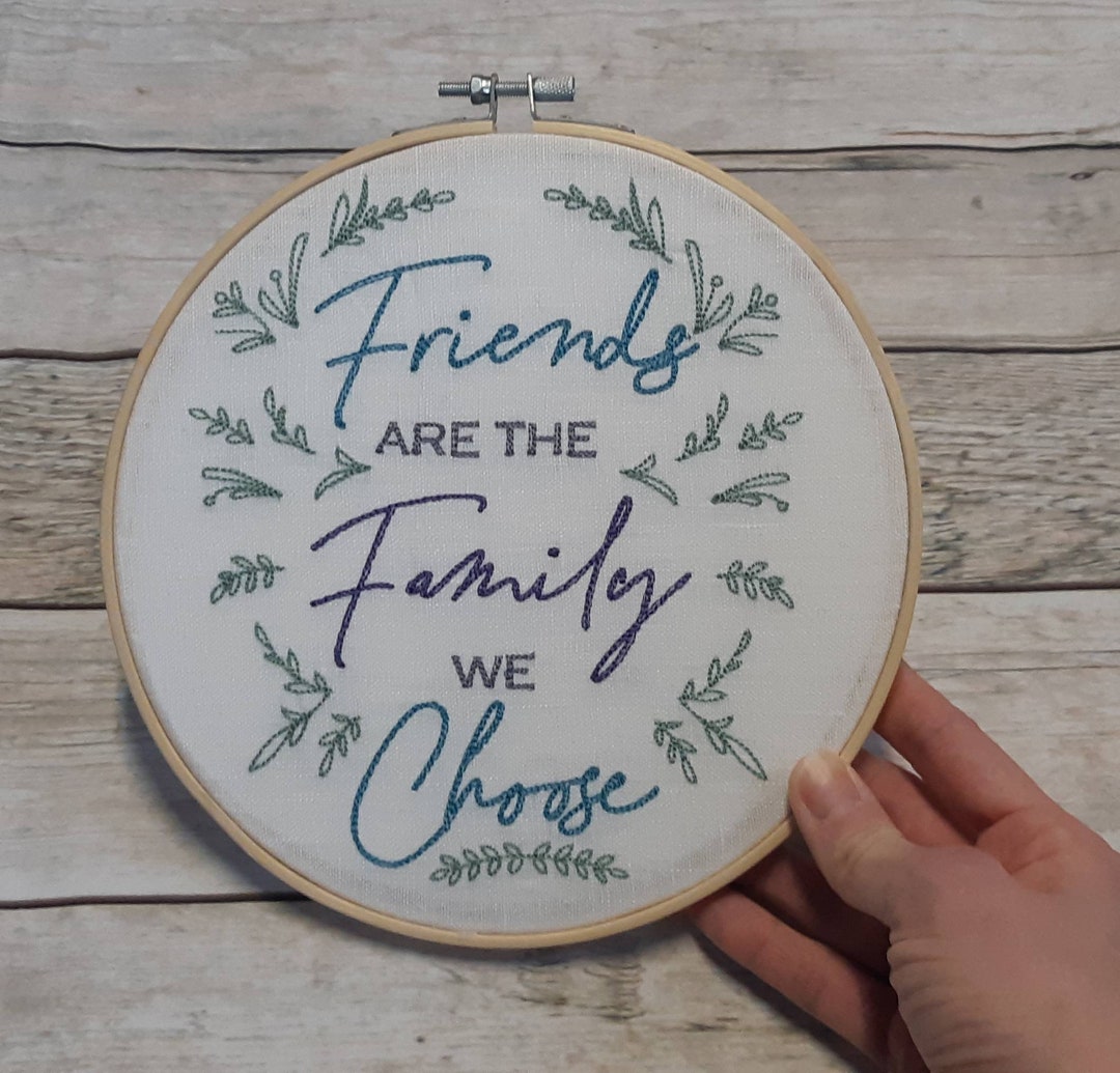 Finished Embroidery, Embroidered Hoop Art, 8" Hoop, Book Decor, Gift ...