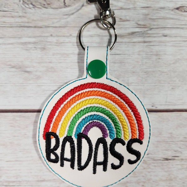 Badass Keychain - Etsy