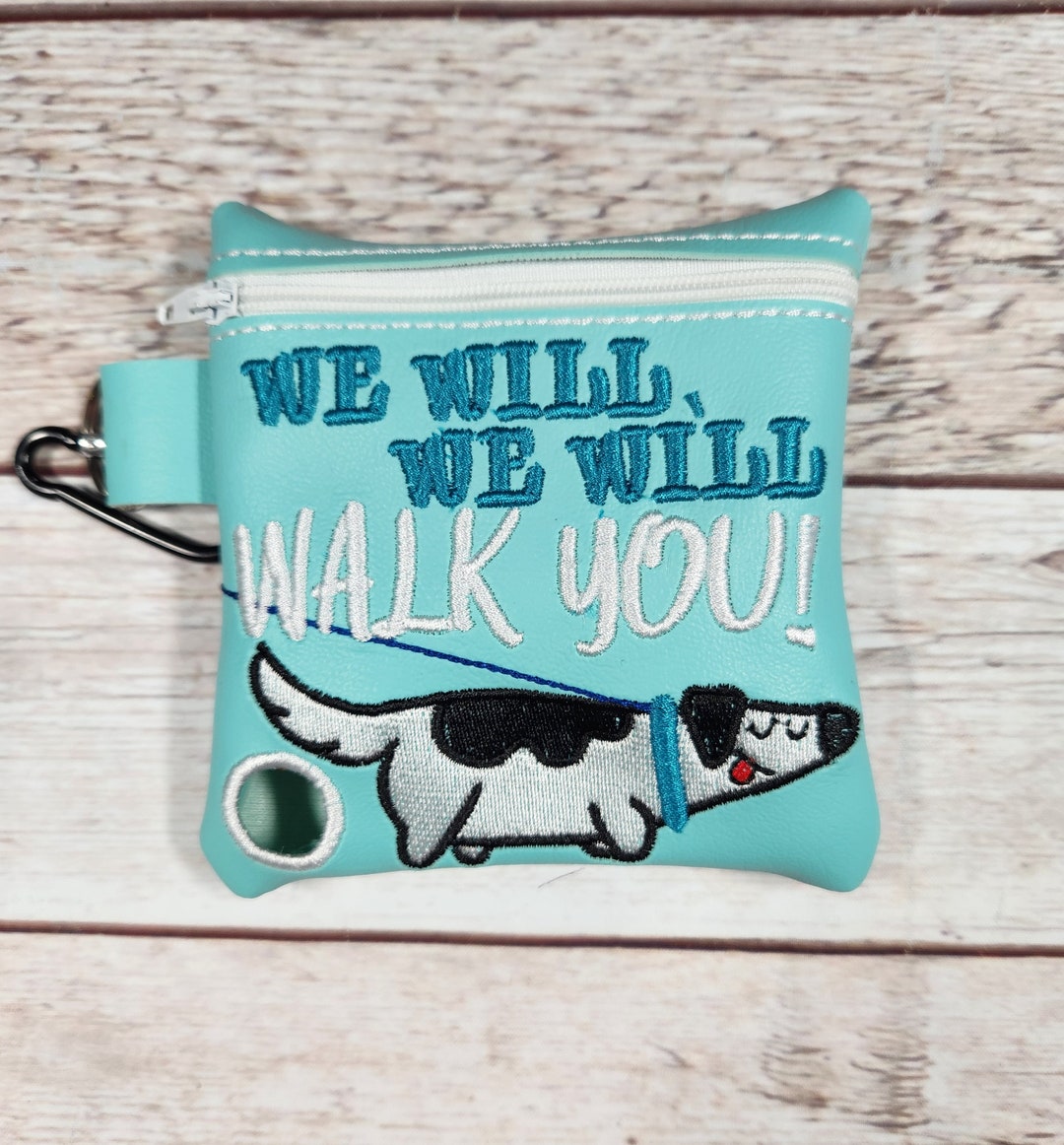 Funny Dog Poop Bag Holder, Poo Bag, Zipper Pouch, Dog Walking Bag ...