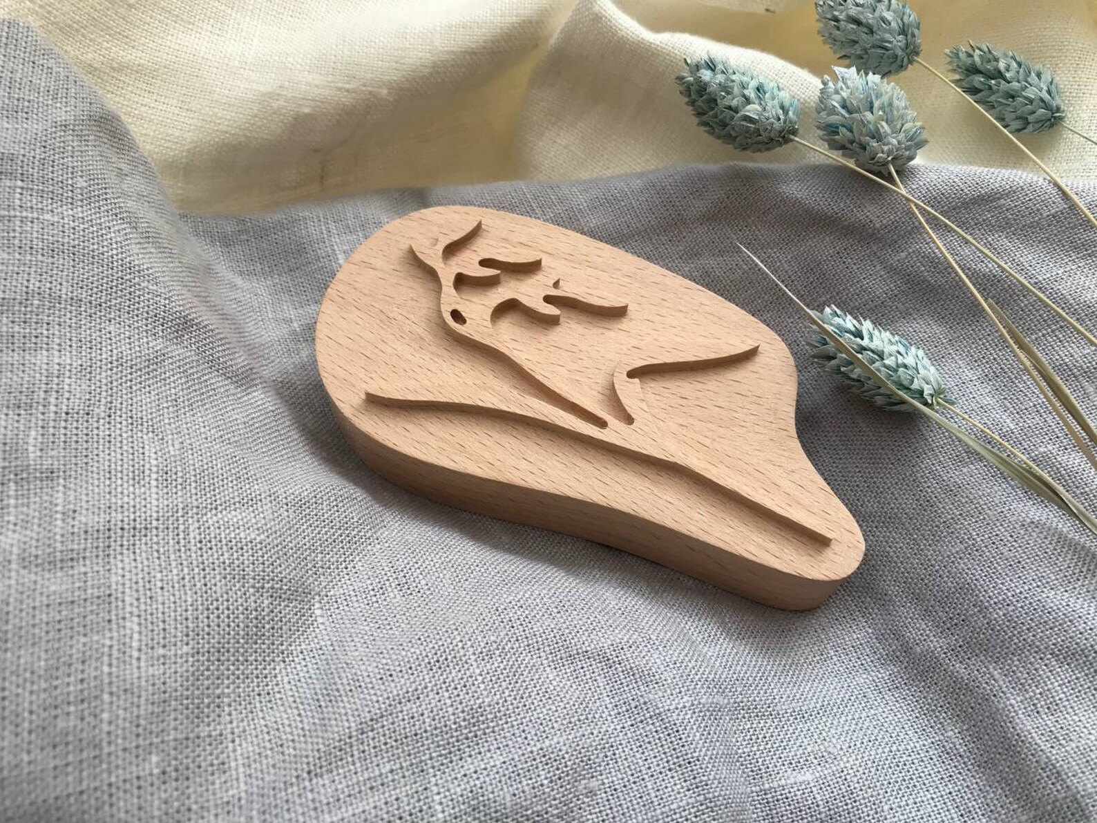 Plant Stamp Wooden Block Stamp Botanical Print Clay Stamp - Etsy