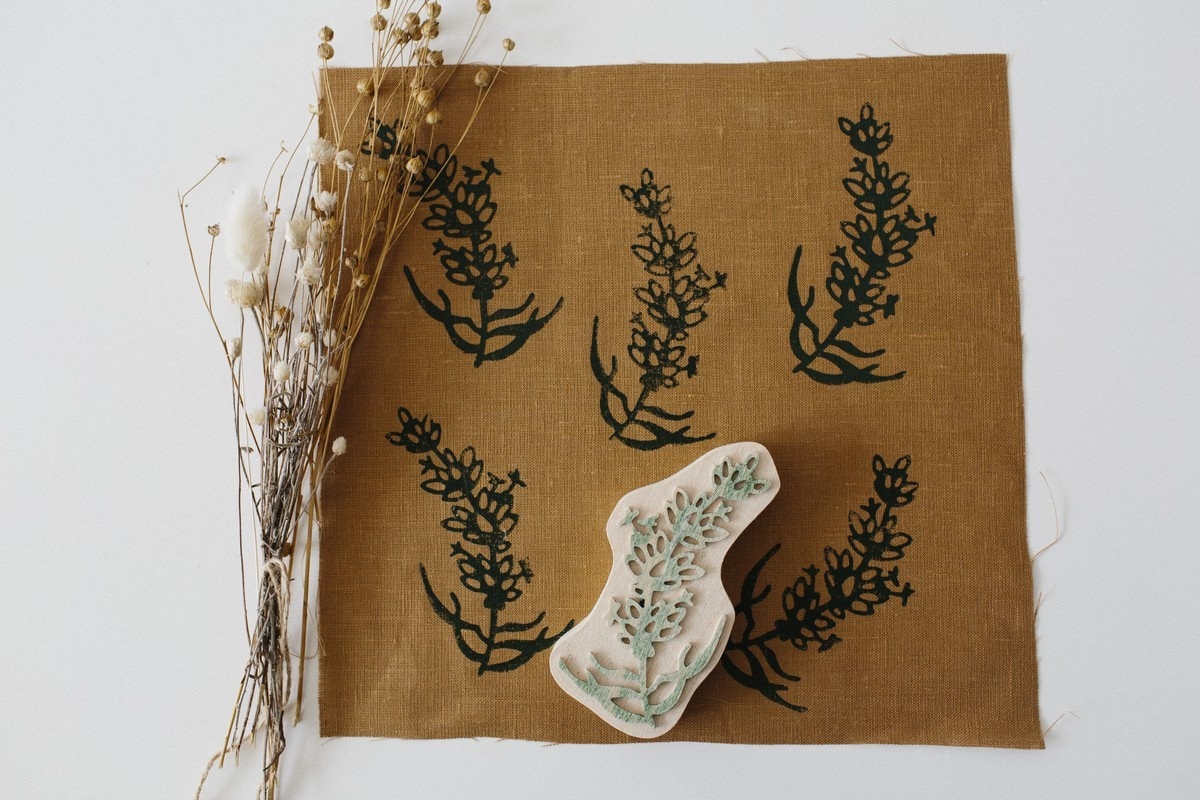 Lavender flower lavender print lavender plant floral art | Etsy