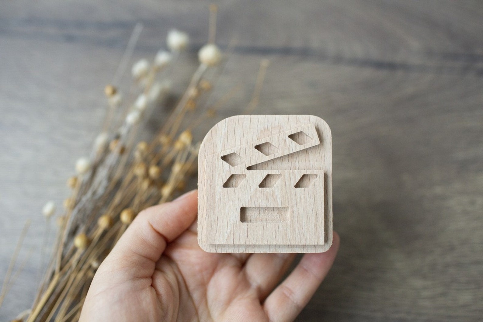 Clapper Board Stamp Clapstick Stamp Fabric Stamp Clapper | Etsy