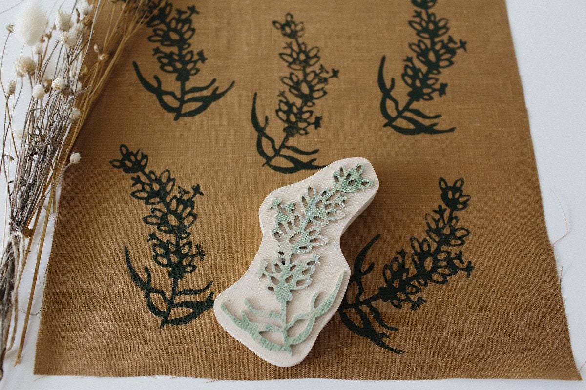 Lavender Flower Lavender Print Lavender Plant Floral Art | Etsy