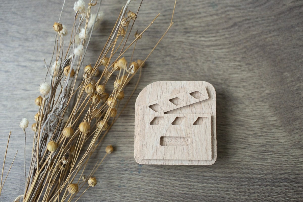 Clapper Board Stamp Clapstick Stamp Fabric Stamp Clapper - Etsy