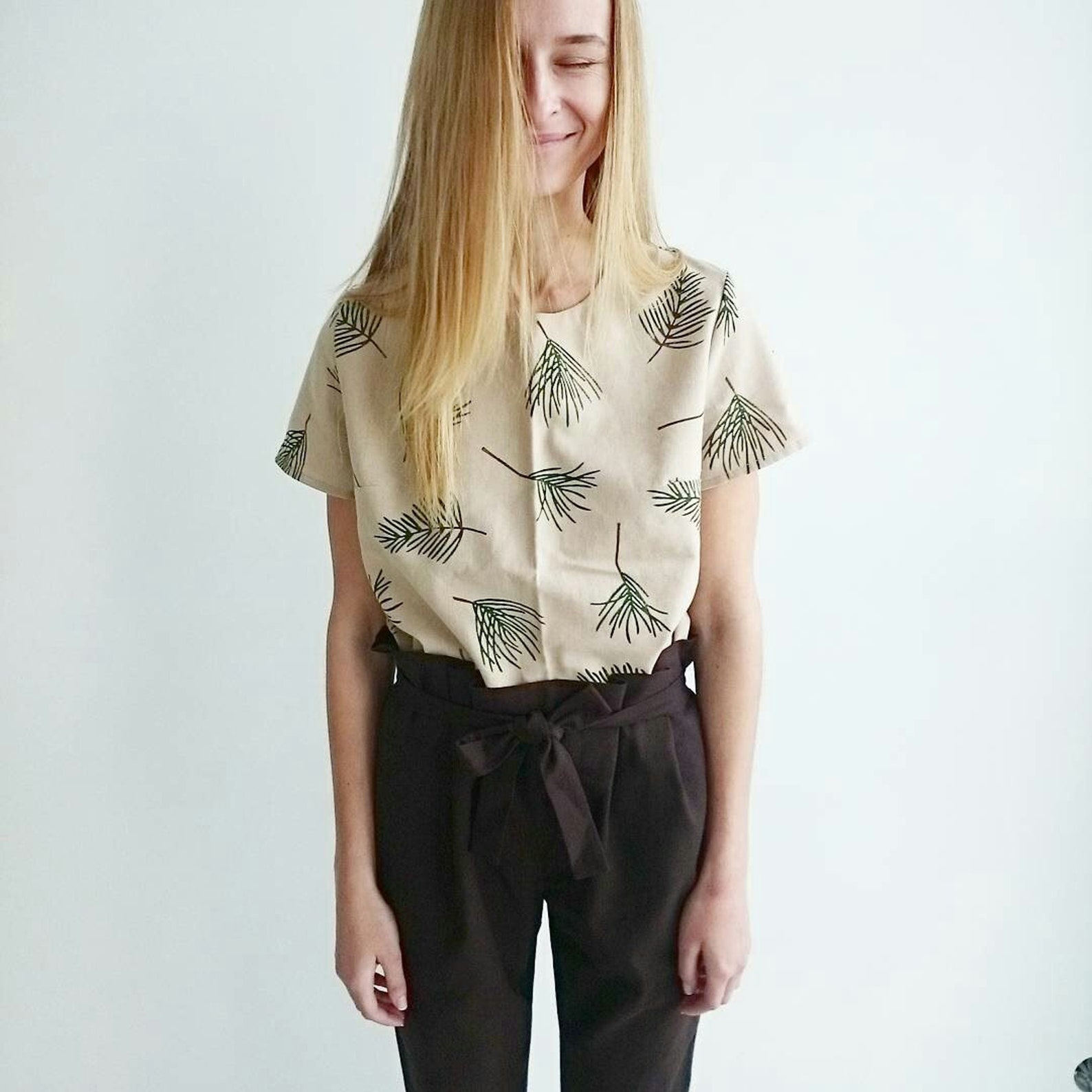 Fabric Stamp Fir Print Fir Tree Stamp Christmas Stamp | Etsy