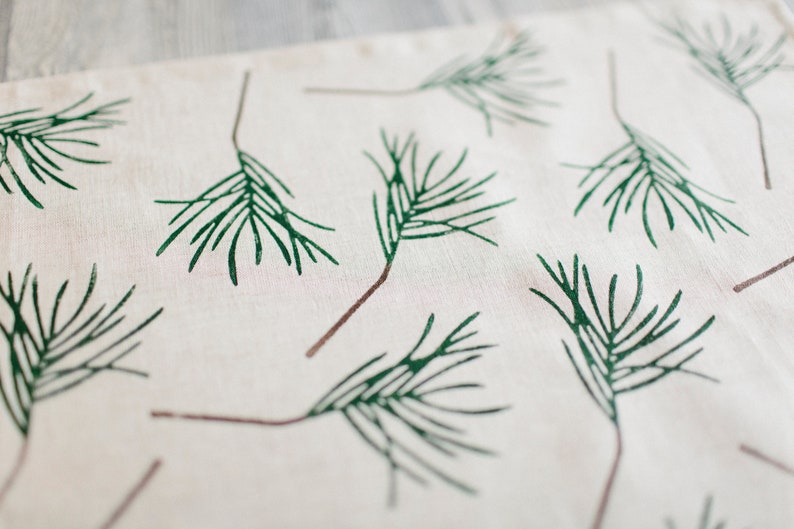 Fabric Stamp Fir Print Fir Tree Stamp Christmas Stamp | Etsy