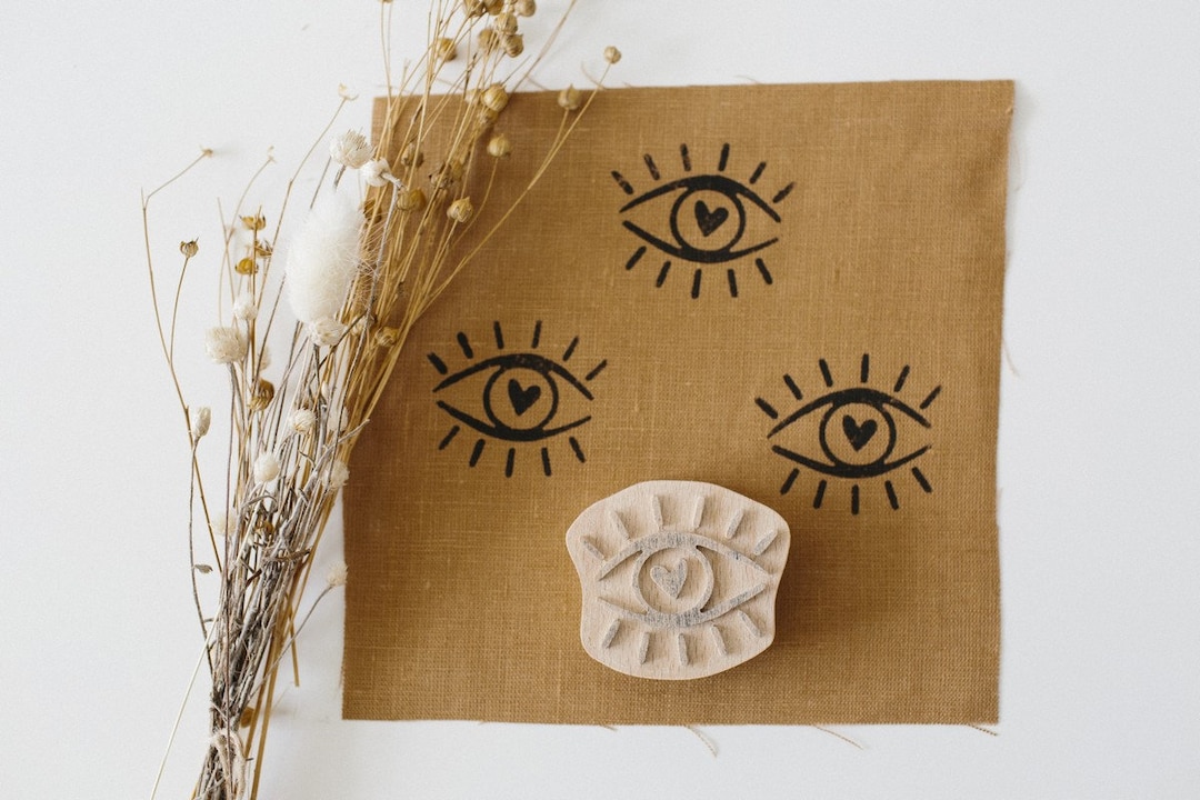 Fabric Stamp an Eye Stamp for Open Eye Prints Clay Stamp - Etsy