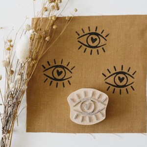 Fabric Stamp an Eye Stamp for Open Eye Prints Clay Stamp - Etsy