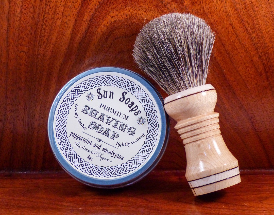 Essential Two-tone Shaving Set, Badger Hair or Vegan, Shaving Kit With ...