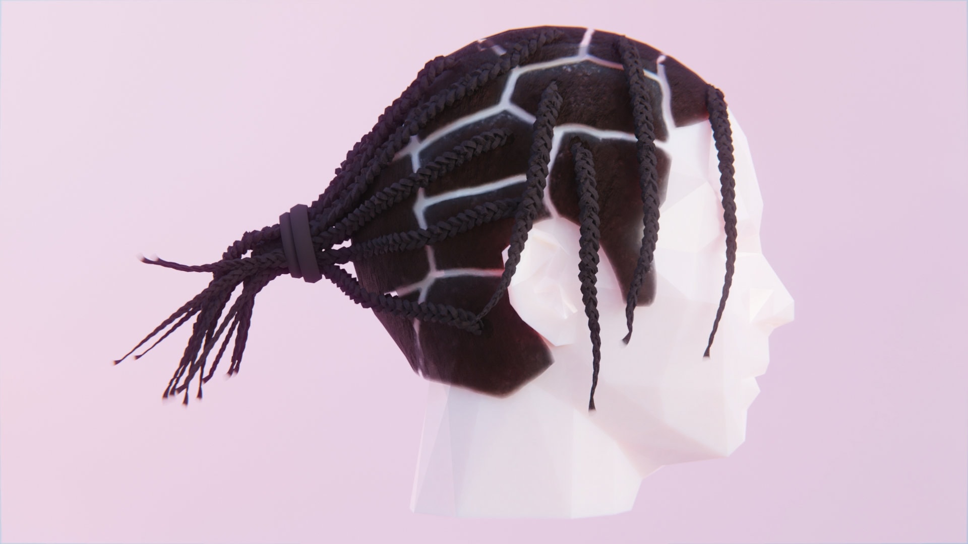 Braids Inspired by ASAP Rocky - 3D Model File - Etsy