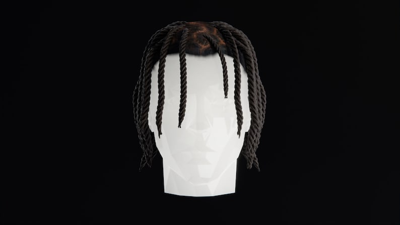Braided Dreadlocks - 3D Model File - Etsy