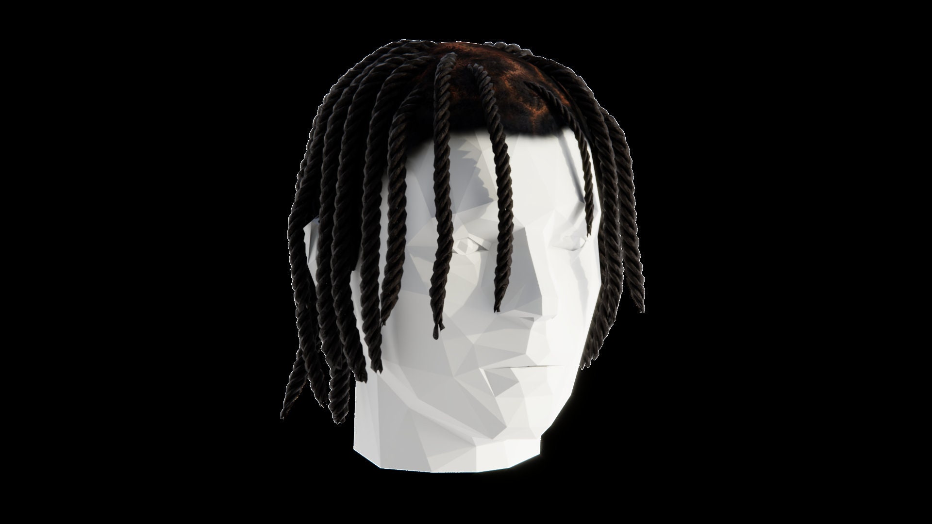 Braided Dreadlocks - 3D Model File - Etsy