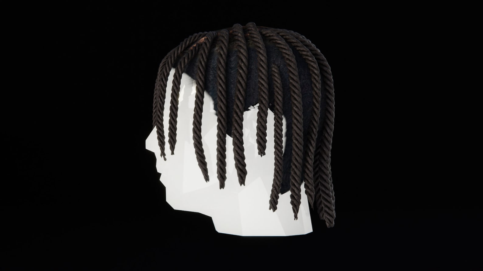 Braided Dreadlocks - 3D Model File - Etsy