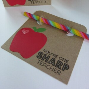 Teacher Appreciation Pencil Tag/teacher Thank You Gift/pencil Holder - Etsy